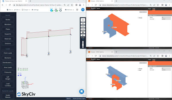 IDEA StatiCa Plugin | SkyCiv Engineering