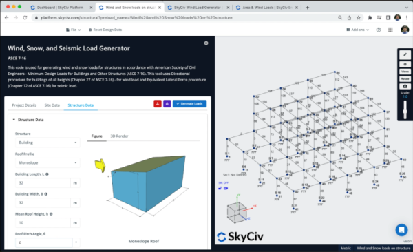 How to Apply Wind Loads to a Structure | SkyCiv Engineering