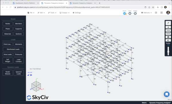 Dynamic Frequency Analysis in Structural 3D | SkyCiv