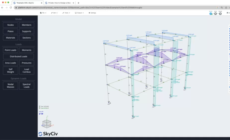 演练和示例 | SkyCiv工程