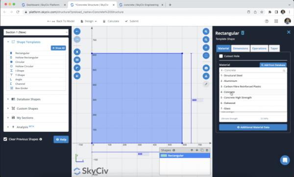 How to model a concrete structure - walls & slabs | SkyCiv