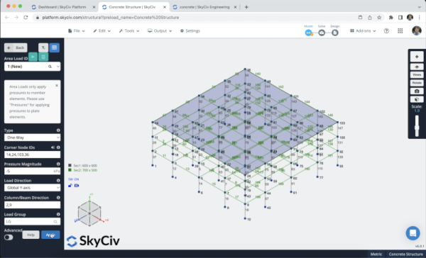 How to model a concrete structure - walls & slabs | SkyCiv