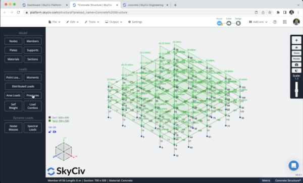 How to model a concrete structure - walls & slabs | SkyCiv