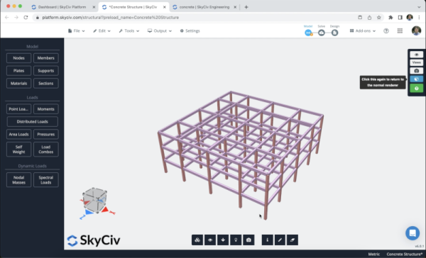 How to model a concrete structure - walls & slabs | SkyCiv