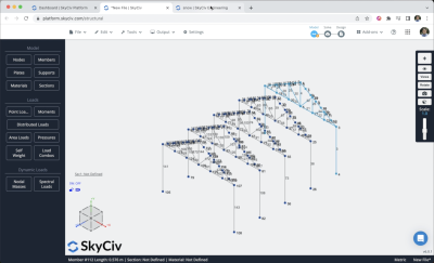 Applying Snow Loads to a Structure in Structural 3D | SkyCiv Engineering