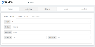 Column Splice Connection | SkyCiv Engineering