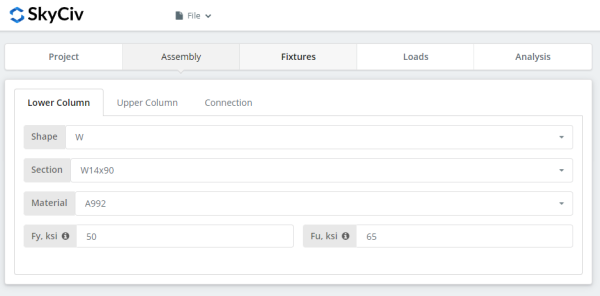 Column Splice Connection | SkyCiv Engineering