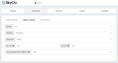 Column Splice Connection | SkyCiv Engineering