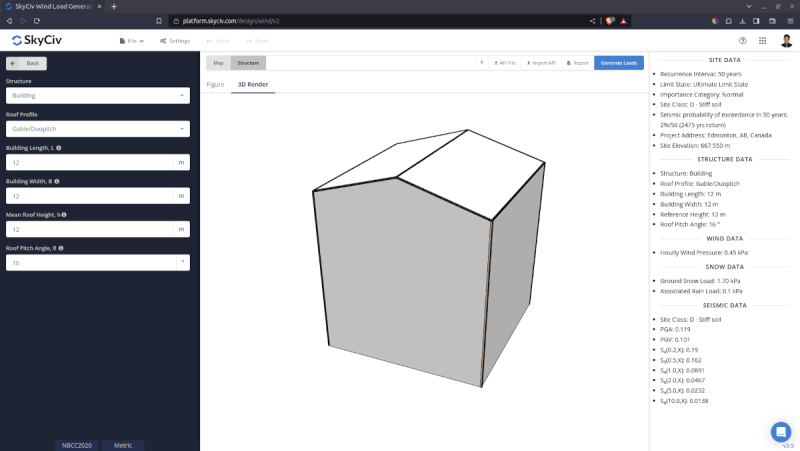 NBCC 2020 Seismic Load Calculations | SkyCiv Engineering