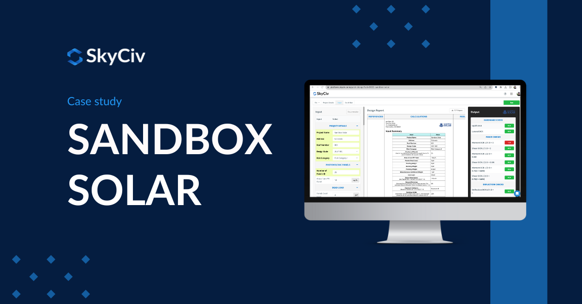 Sandbox Solar Custom Solutions | SkyCiv Engineering