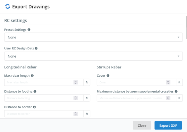 Export Drawings | SkyCiv Engineering