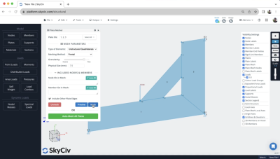 Analyzing A Steel Bracket Connector Using Plate Elements Skyciv