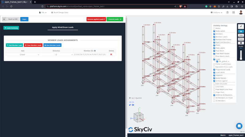 ASCE 7 Wind Load Calculations for Open Frames/Signs | SkyCiv Engineering