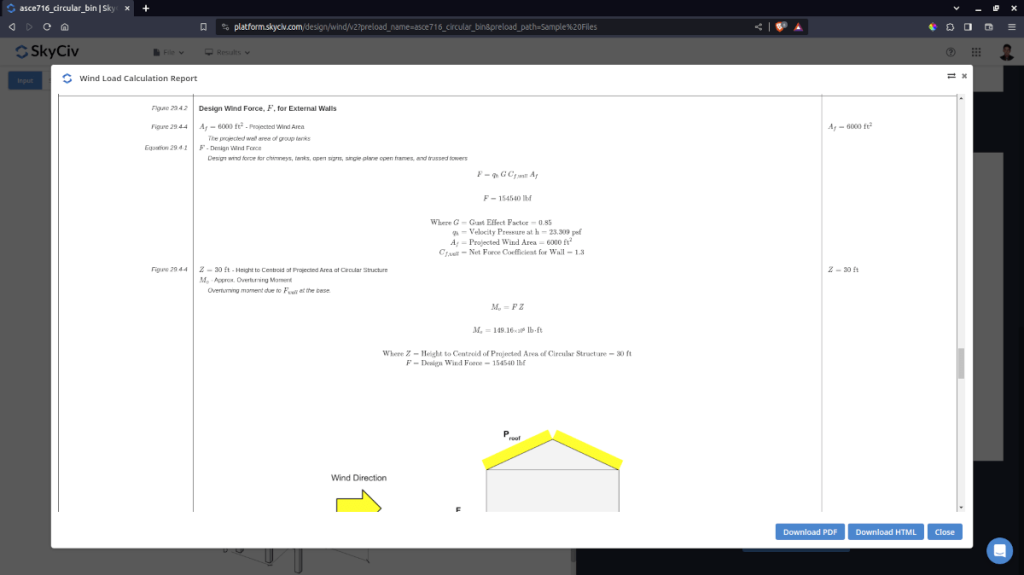 ASCE 7 Wind Load Calculations for Circular Bins, Tanks, and Silos ...