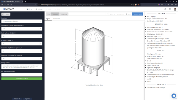 ASCE 7 Wind Load Calculations for Circular Bins, Tanks, and Silos ...