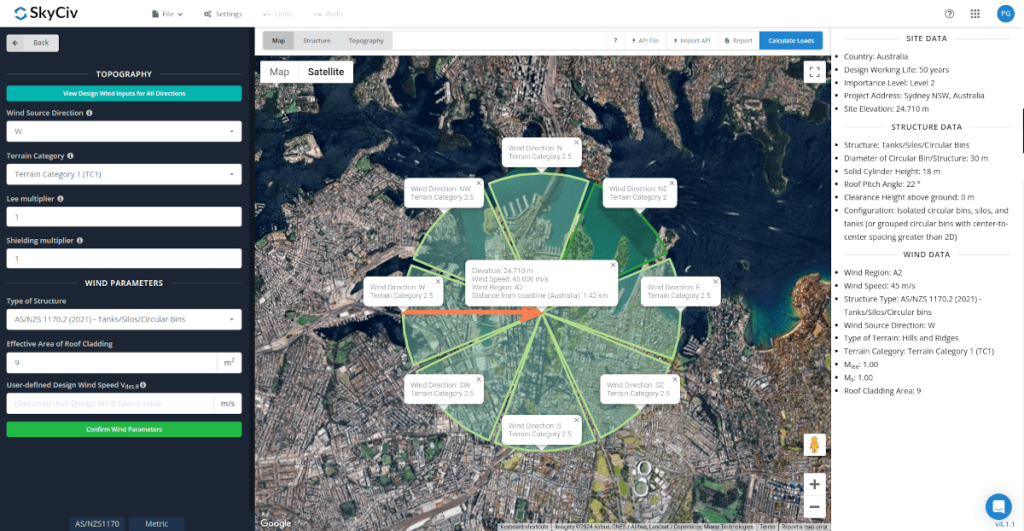 AS/NZS 1170.2 (2021) Wind Load Calculations for Circular Bins, Tanks ...