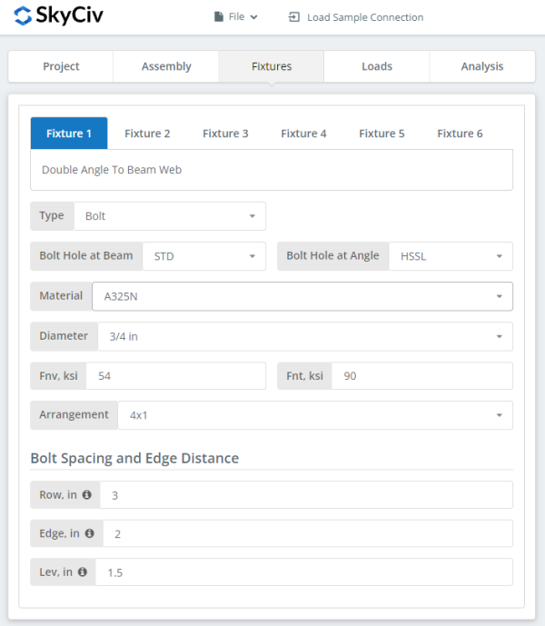 Vertical Brace Connection | SkyCiv Engineering