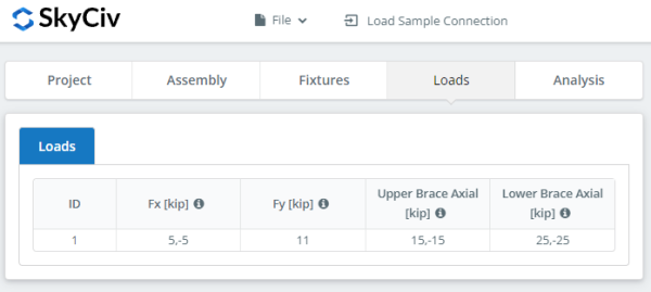 Vertical Brace Connection | SkyCiv Engineering