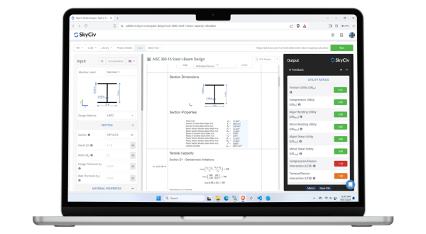 I Beam Load Capacity Calculator | SkyCiv Engineering