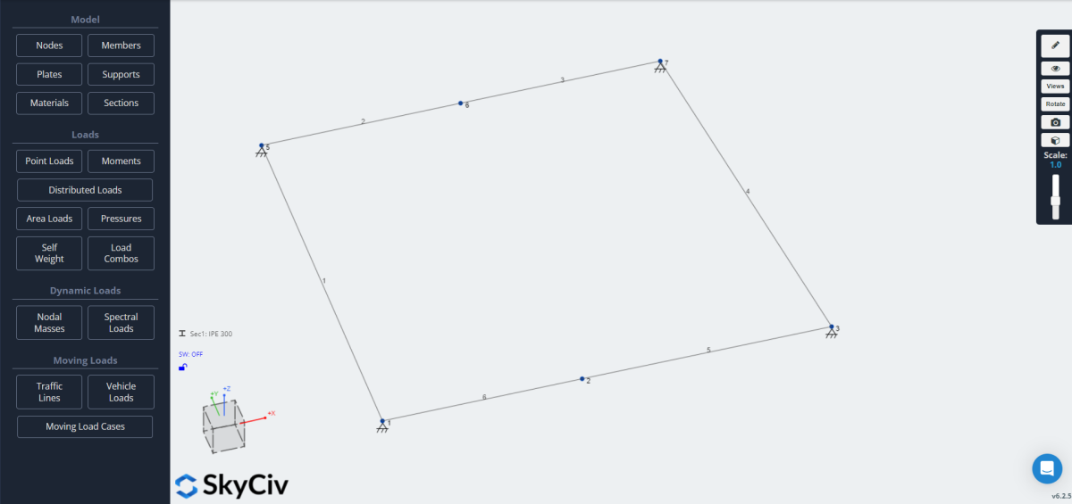 FE Plate Model Area Loads | SkyCiv Engineering