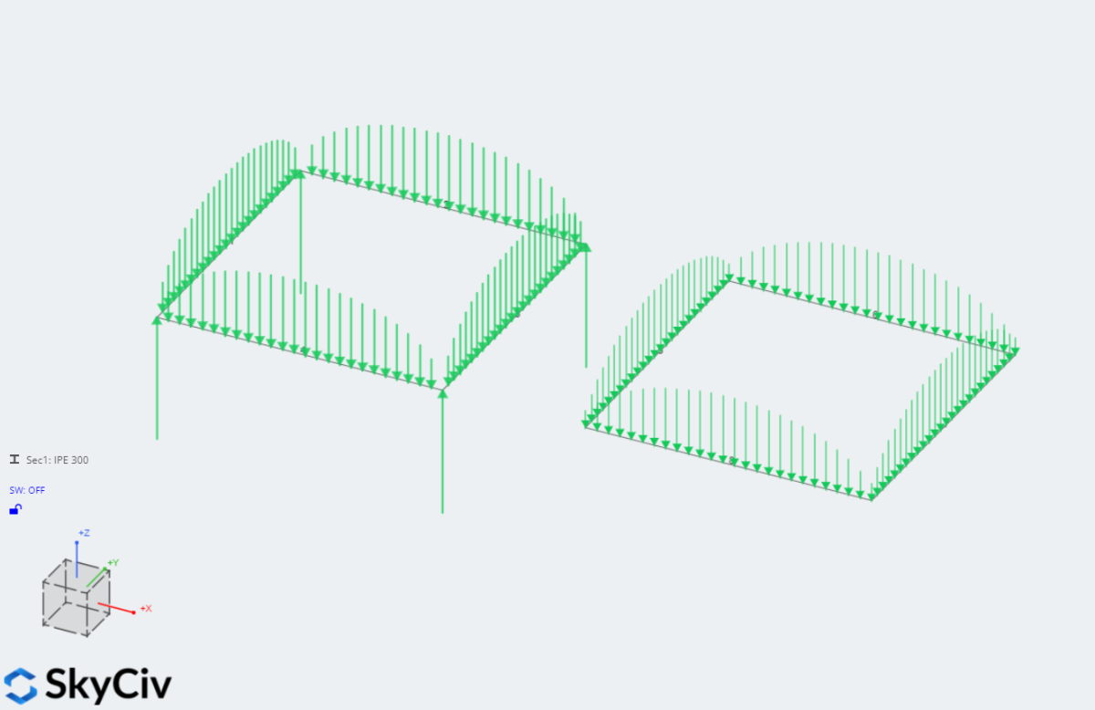 FE Plate Model Area Loads | SkyCiv Engineering