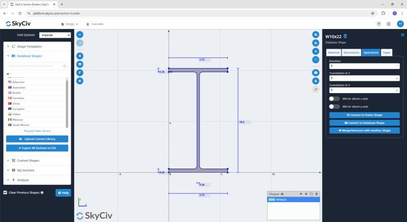 SkyCiv Section Builder | SkyCiv Engineering