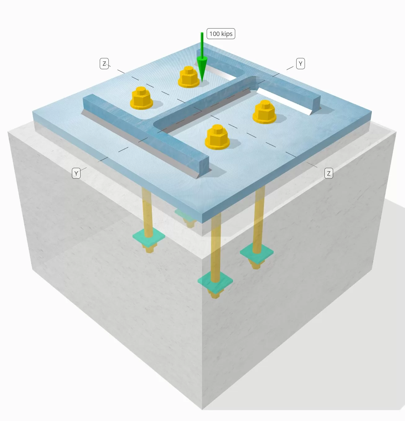 Base Plate Design Example (AISC) | SkyCiv Engineering