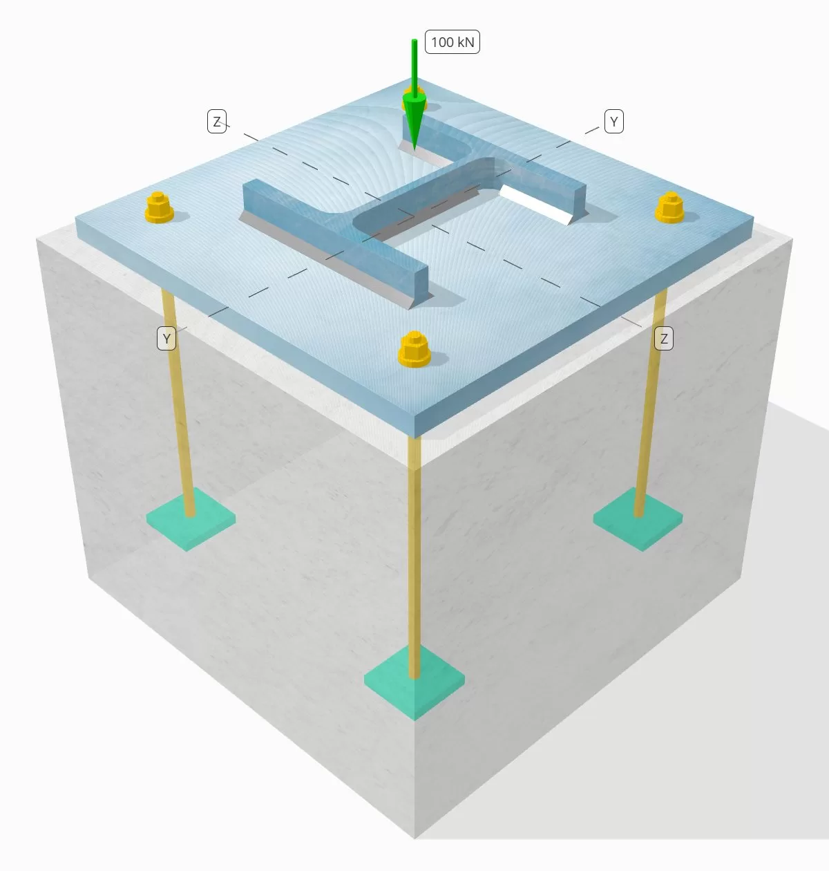 Base Plate Design Example (EN) | SkyCiv Engineering