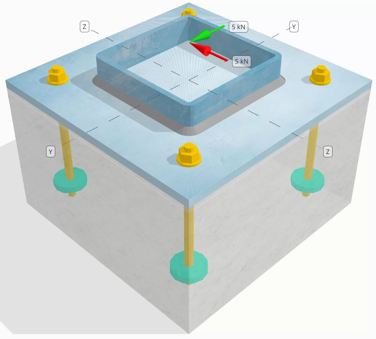 Base Plate Design Example (EN) | SkyCiv Engineering